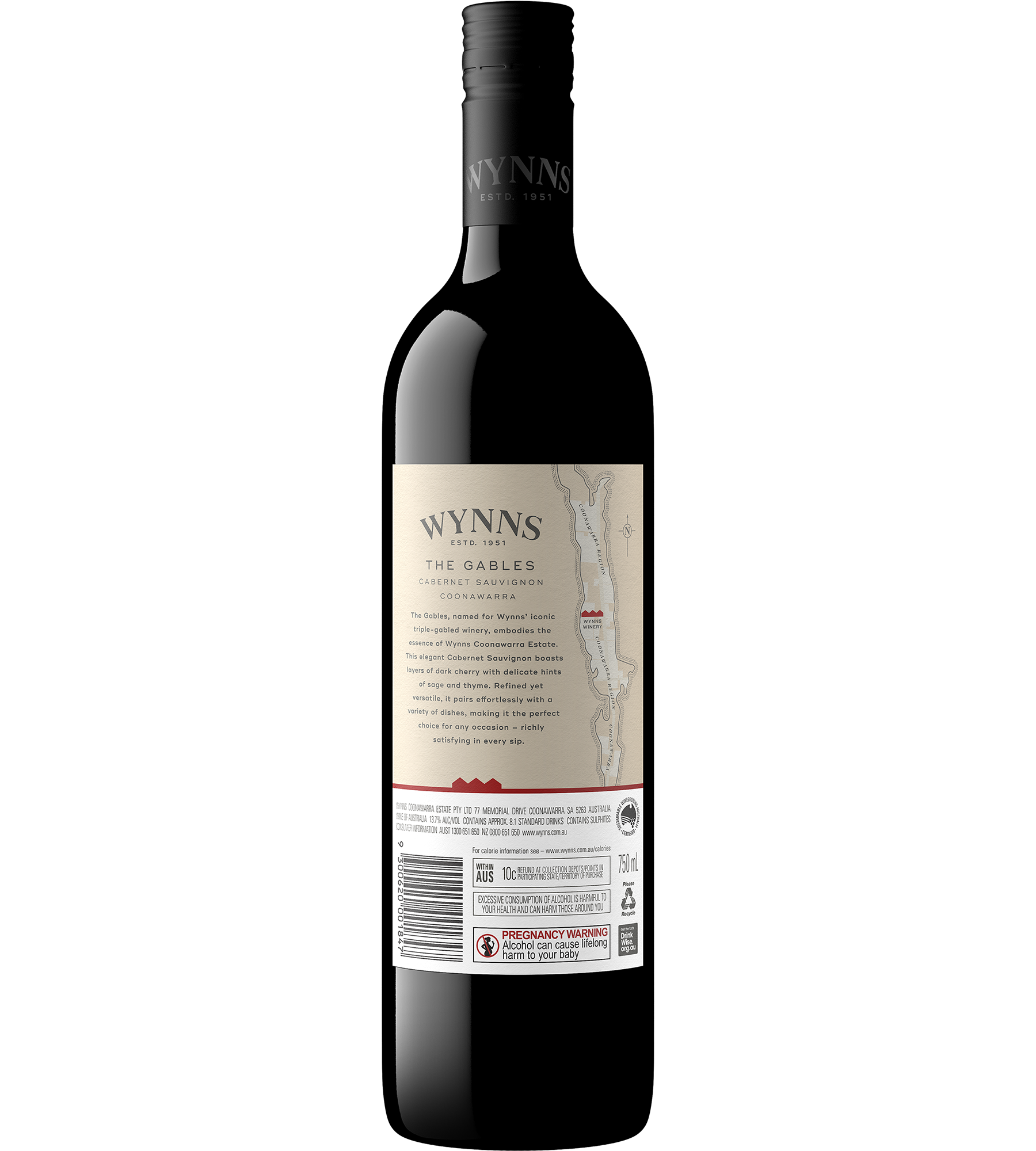 The Gables Cabernet Sauvignon 2022 | The Gables | Wynns Coonawarra Estate